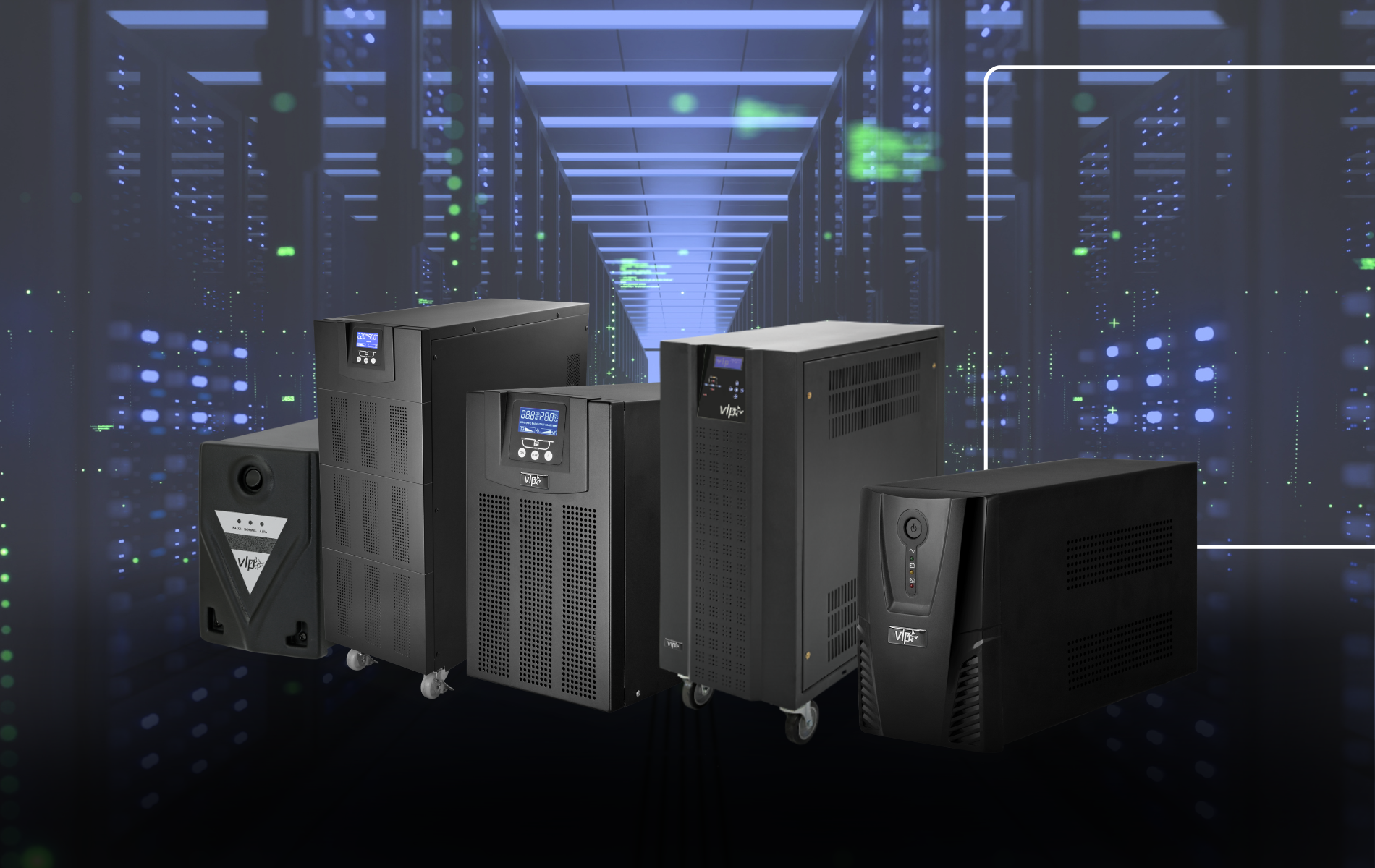 Nobreak Modelo VSI Rack Dupla Conversão